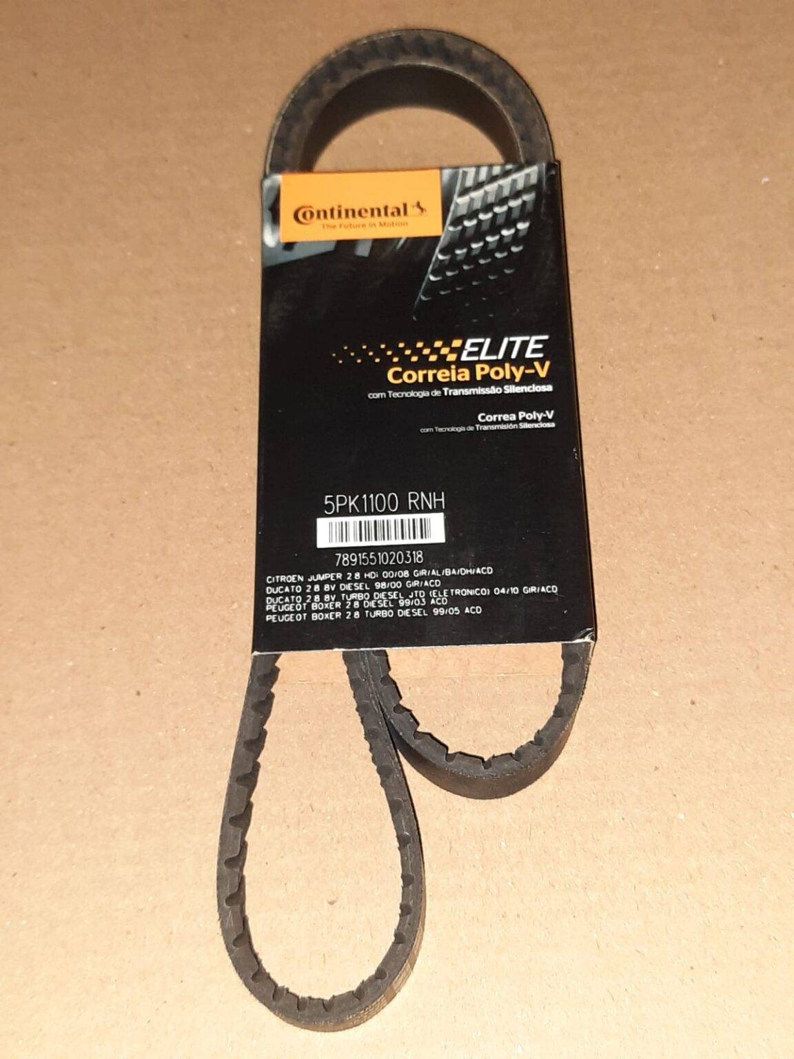 CORREIA POLY V 5PK 1100 RNH CONTINENTAL - Casa da Borracha Botucatu