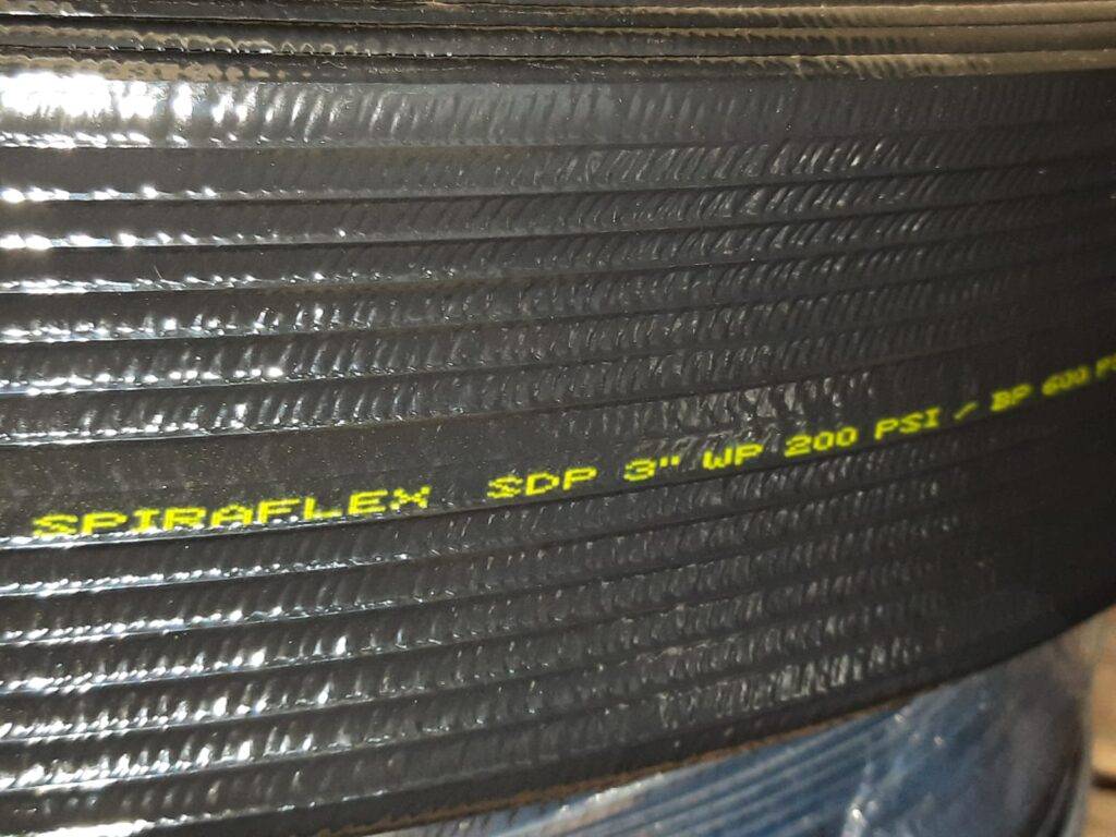 MANGUEIRA SPIRAFLAT SDP 3" PRETA SPIRAFLEX (PESADA 300 PSI) - Casa da ...